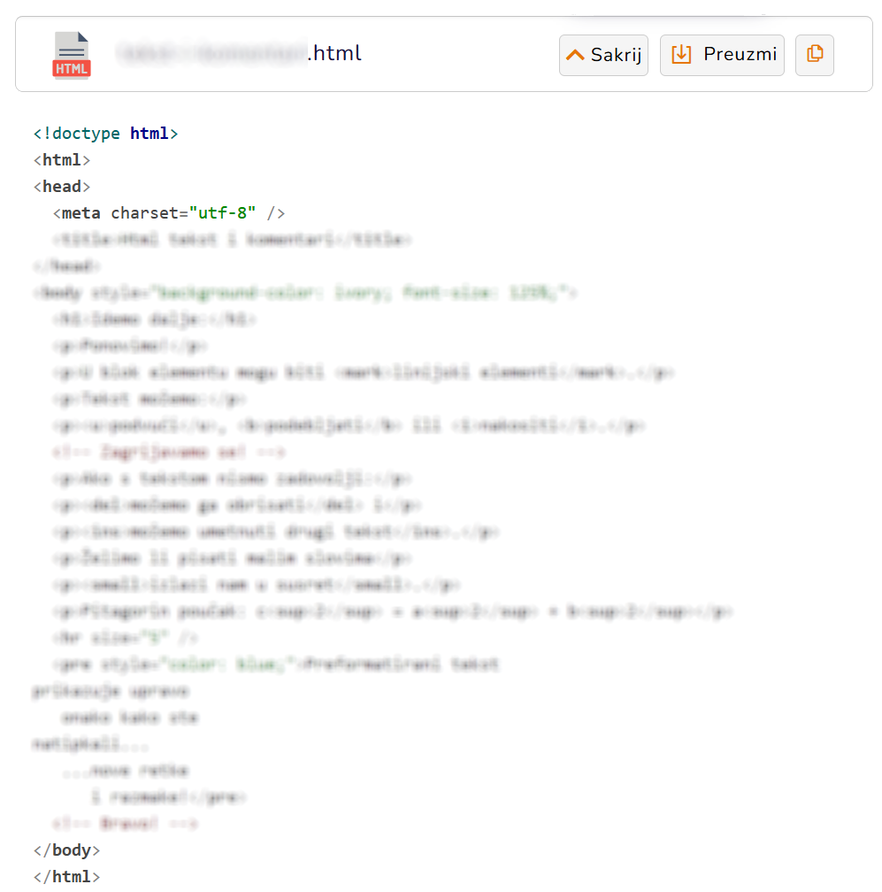 Html elementi i svojstva : HTML rješenje vježbe 1.2 : Bartol plus